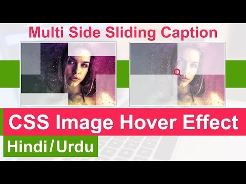Learn CSS Image Hover Effect with Multiside Sliding Caption Background Hindi Urdu - Mind Luster