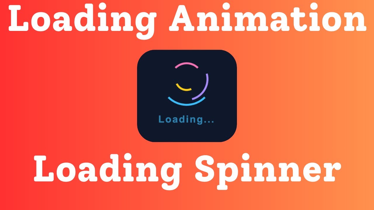 Loading Spinner Animation using HTML CSS | Modern CSS Loading Spinner Animation | Coding Hacks