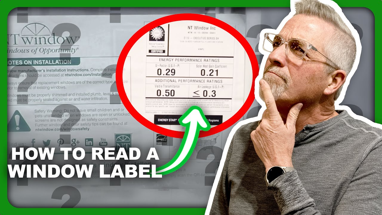 How To Read A Window's NFRC Sticker