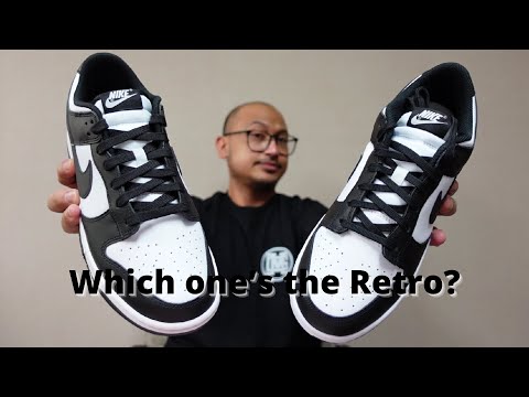 Vlog # 367 - HEAD to HEAD Nike Dunk Low White Black : Retro VS W Pair