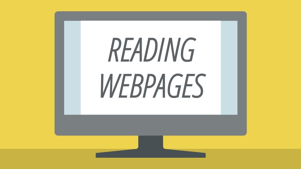 Tips for Reading Webpages