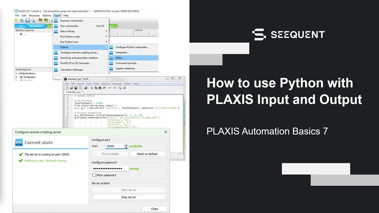 PLAXIS Automation Basics | How to use Python with PLAXIS Input and Output [7/8]