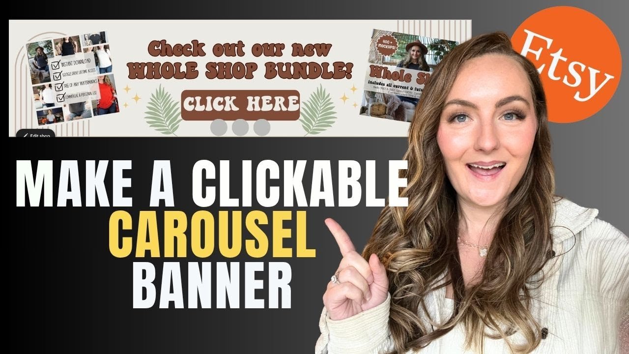 Is Etsy Plus Subscription Worth it? How To Make Clickable Carousel Etsy Banners ✨