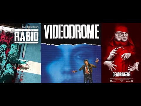 DAVID CRONENBERG: RABID 1977, VIDEODROME 1983, DEAD RINGERS 1988 MOVIE REVIEWS BODY HORROR FILMS