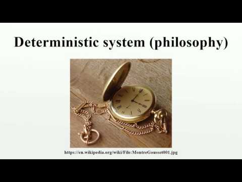 Deterministic system (philosophy)