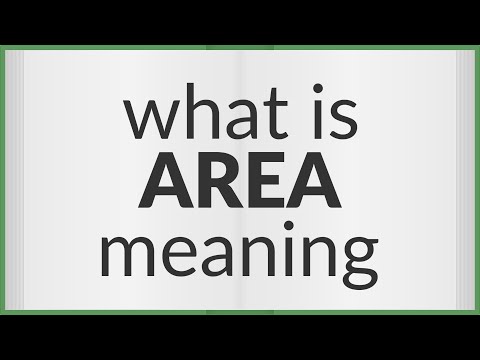 Area | meaning of Area