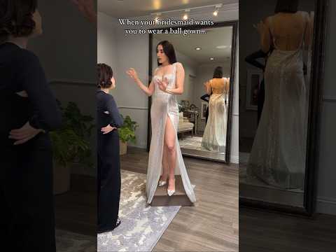 Fitted Jolie Bridal Sparkly Wedding Dress!