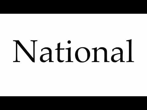 How to Pronounce National
