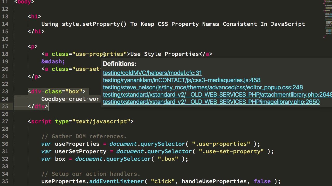 Using style.setProperty() To Keep CSS Property Names Consistent In JavaScript