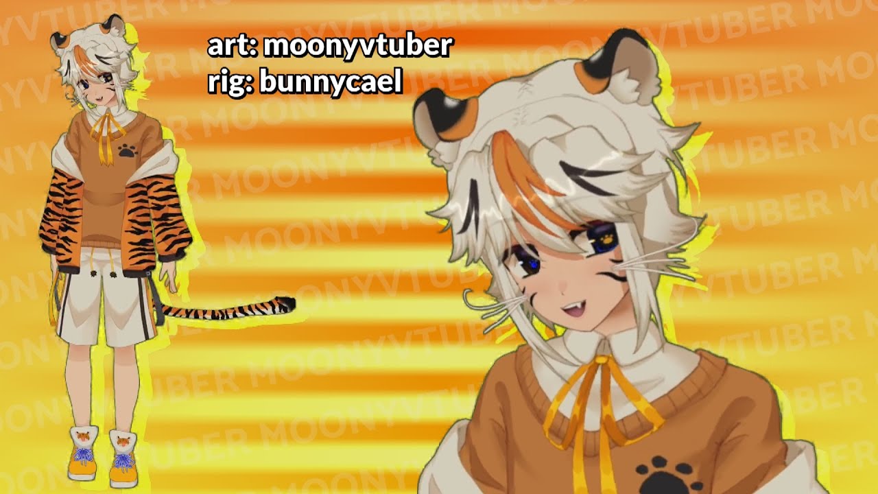 VTuber Adopt - TIGER 虎 🐯 (VBridger tracking) Live2D Showcase