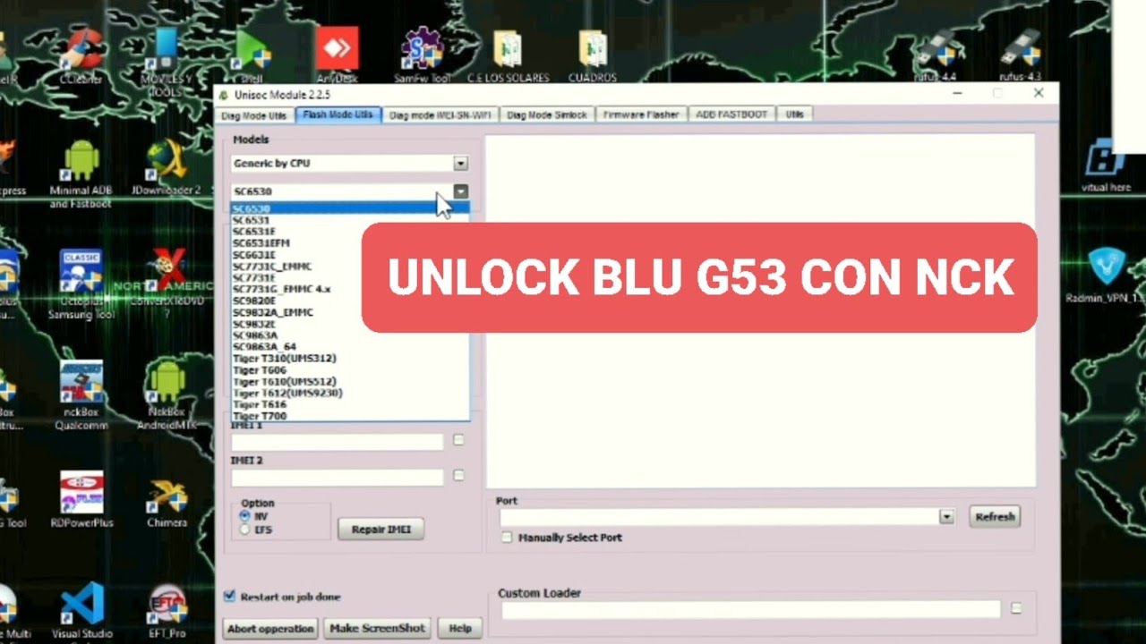 Unlock BLU G53 con NCK /2024