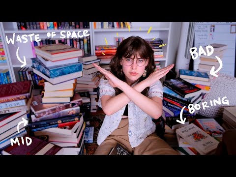 unhauling 100+ books ruthlessly and without remorse 🔪