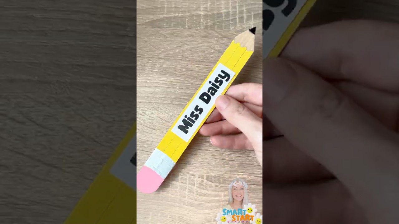 Easy DIY Pencil Name Tag Craft Anyone Can Do!
