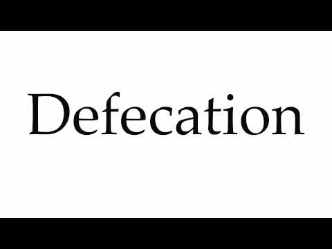 How to Pronounce Defecation