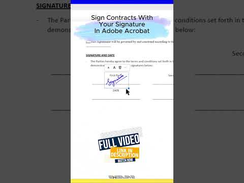 Create & Use Electronic Signature on PDF, Word, Outlook & Excel 1 #tutorial #esignature #esign