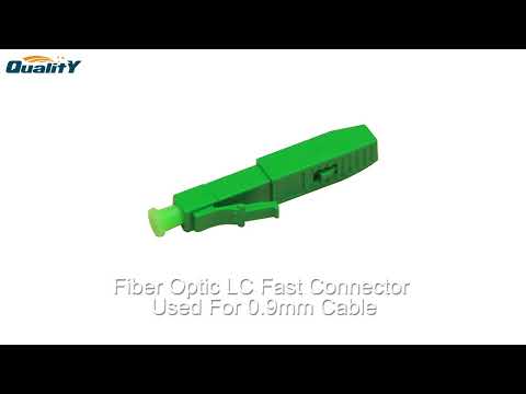 lc upc fiber optic fast connector product display