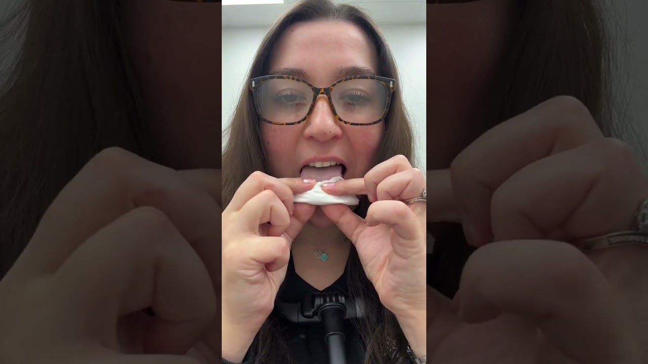 Tongue Stretch: Myofunctional Therapy Exercise for Tongue Tie #oralhealth #tonguetie #oralcare