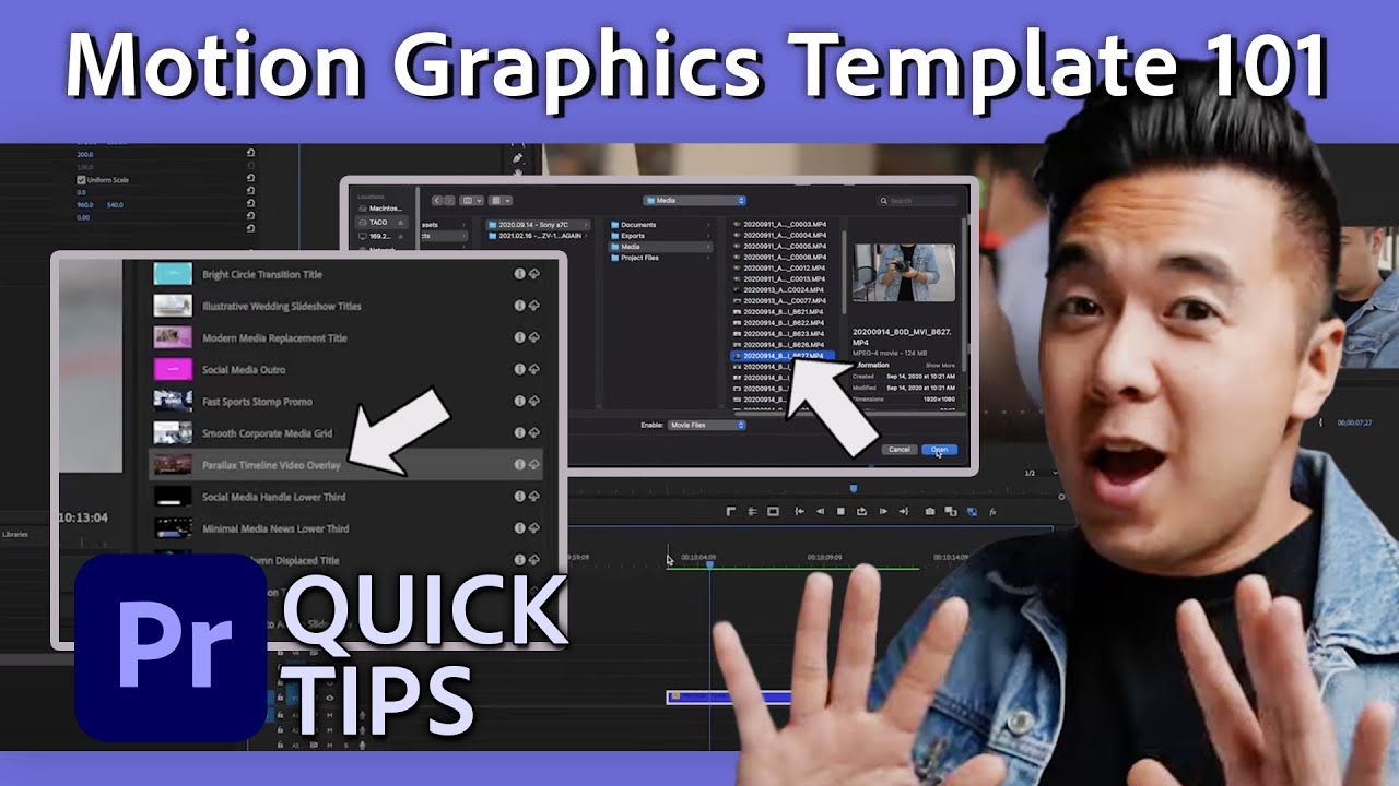 How to Use Motion Graphics Templates in Premiere Pro | Quick Tips with Sidney Diongzon | Adobe Video