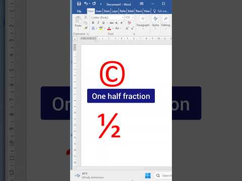 word Symbol shortcut Keys #excel
