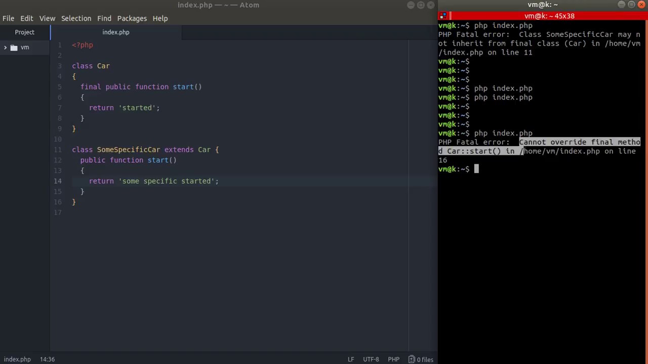 PHP OOP Tutorial #11: Final keyword