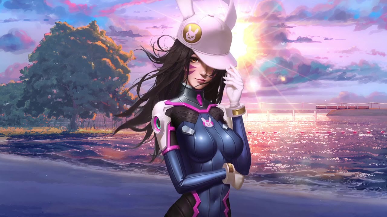 D.VA Sunset - Overwatch [4K & HDR] (Wallpaper Engine)