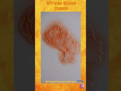 STL file African Queen Stencil・3D printer design to download・Cults