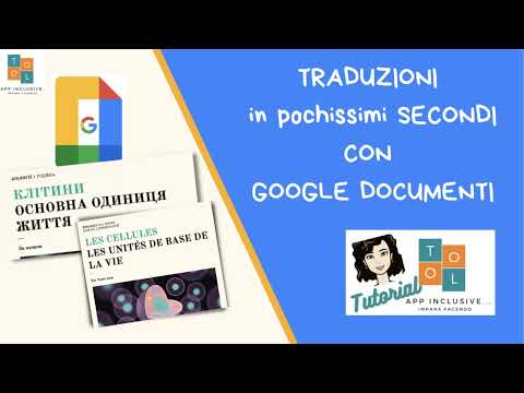 TRADUZIONI in pochissimi SECONDI con Google Documenti #Tutorial