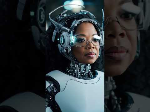 Oprah Winfrey as a futuristic AI robot #oprahwinfrey #ai #airobots #aivideogenerator