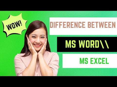 What is MS word&Ms excel||difference between MS word &MS excel.