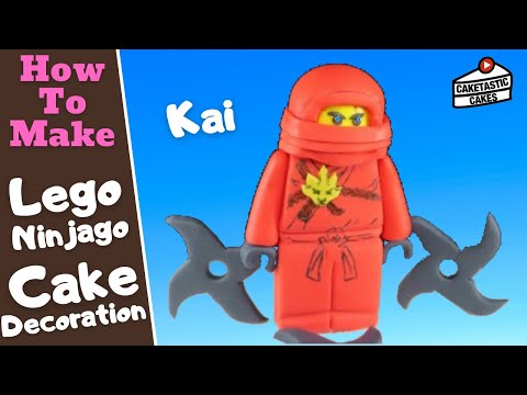 KAI the Fire Ninja Cake Decorating Tutorial  How to Make LEGO NINJAGO Cake Decorations by Caketastic