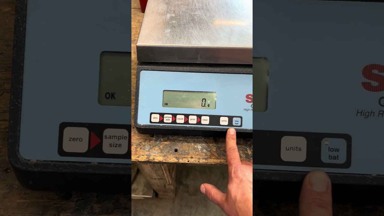 How to calibrate Setra Quick count counting scale