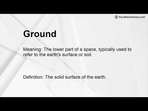 Ground Meaning