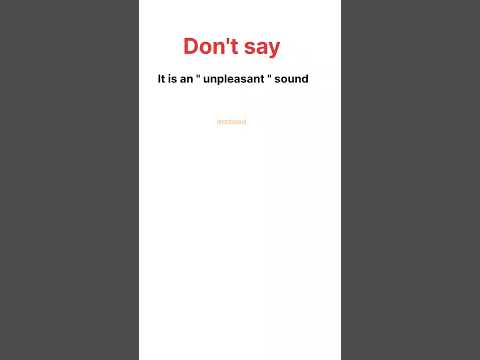 English vocabulary|Alternative words for "unpleasant sound" | Speak English fluently and confidently