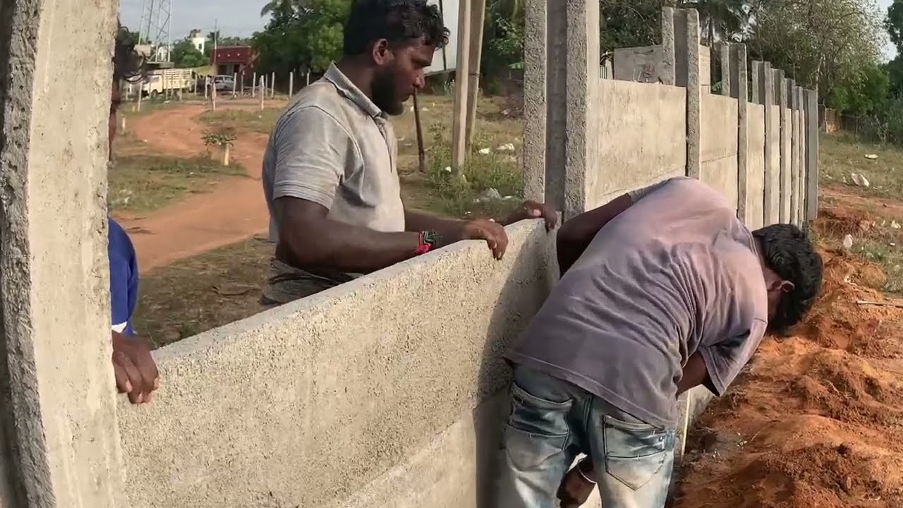Readymade Compound Wall Construction | Fast & Strong Boundary Wall