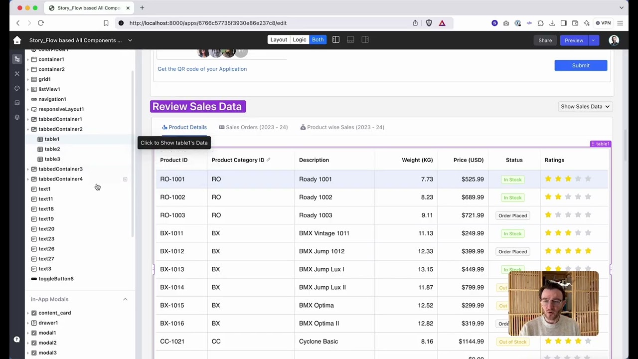 Lowcoder Tutorial - App State - Data Browser Panel