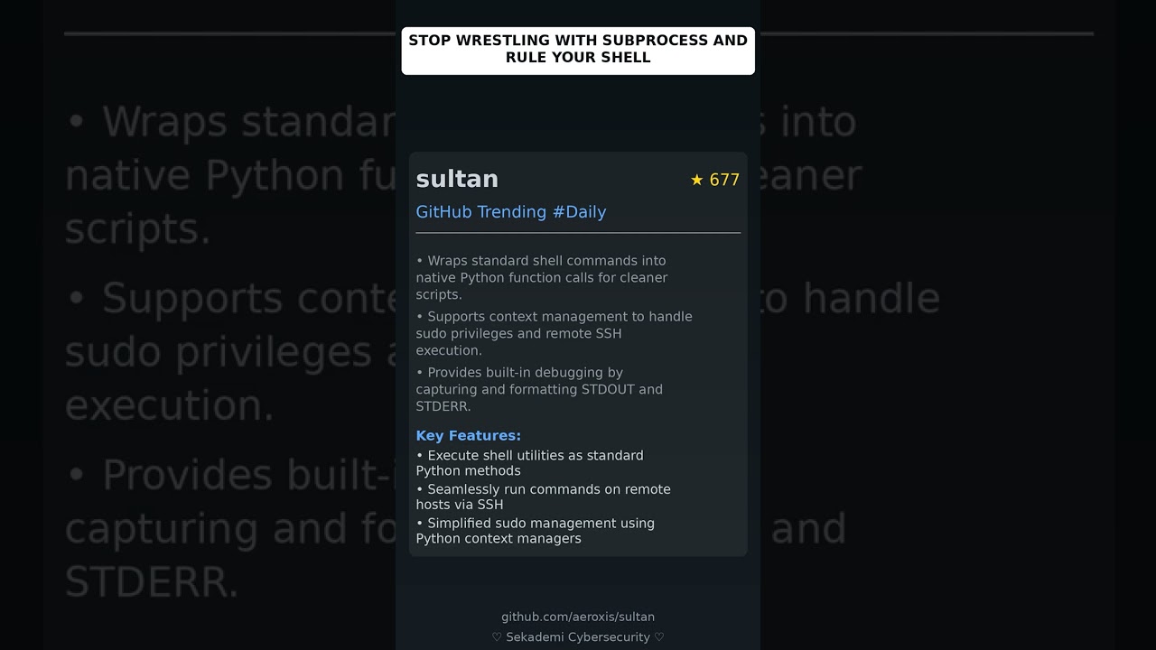 GitHub Trending Repositories: davydany/sultan 🇬🇧