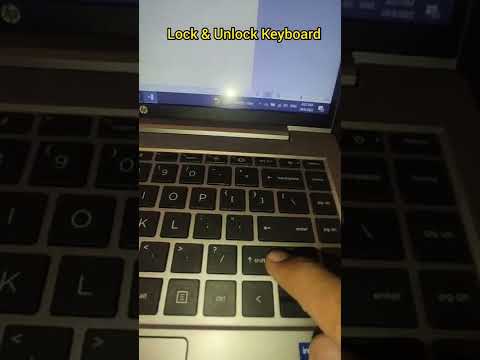 How to lock and unlock keyboard on HP laptop