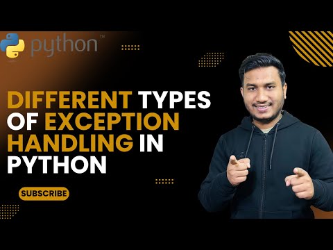Different types of Exception Handling in Python |The Complete Python Course | Basic to Advance |
