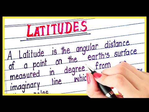 What is latitude | Definition of latitude | Latitude kise kahate hain | Define latitude