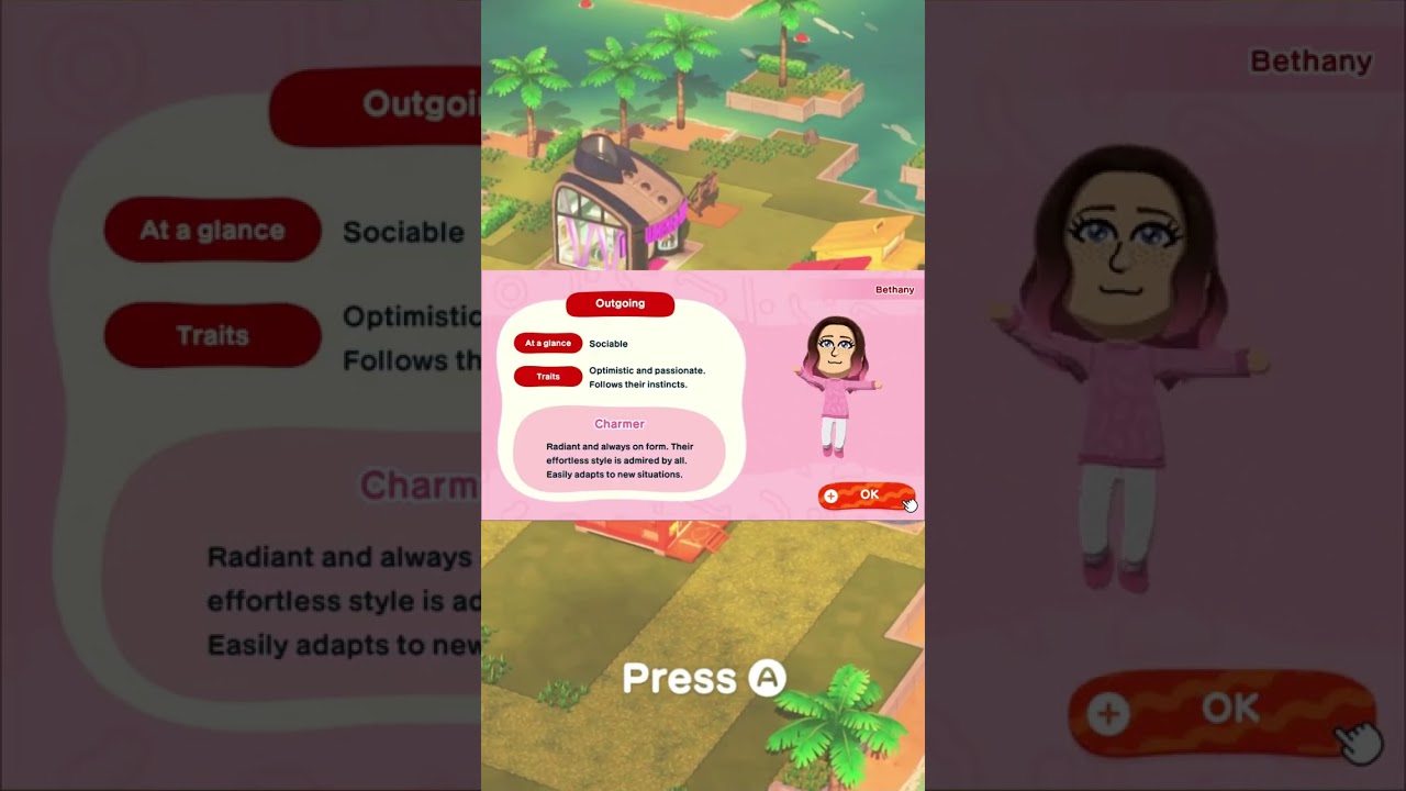 How To Get The Outgoing Charmer Personality Type For Your Mii In Tomodachi Life: Living The Dream