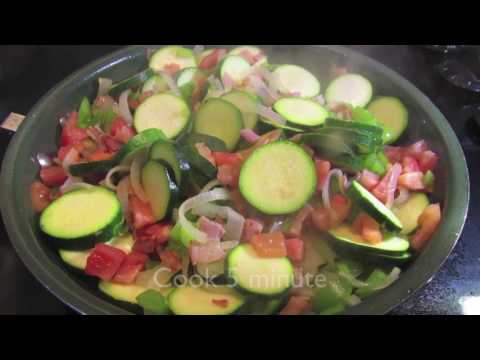 Spanish Cuisine: Pisto Manchego (stew of La Mancha)/Рагу из Ла Манча
