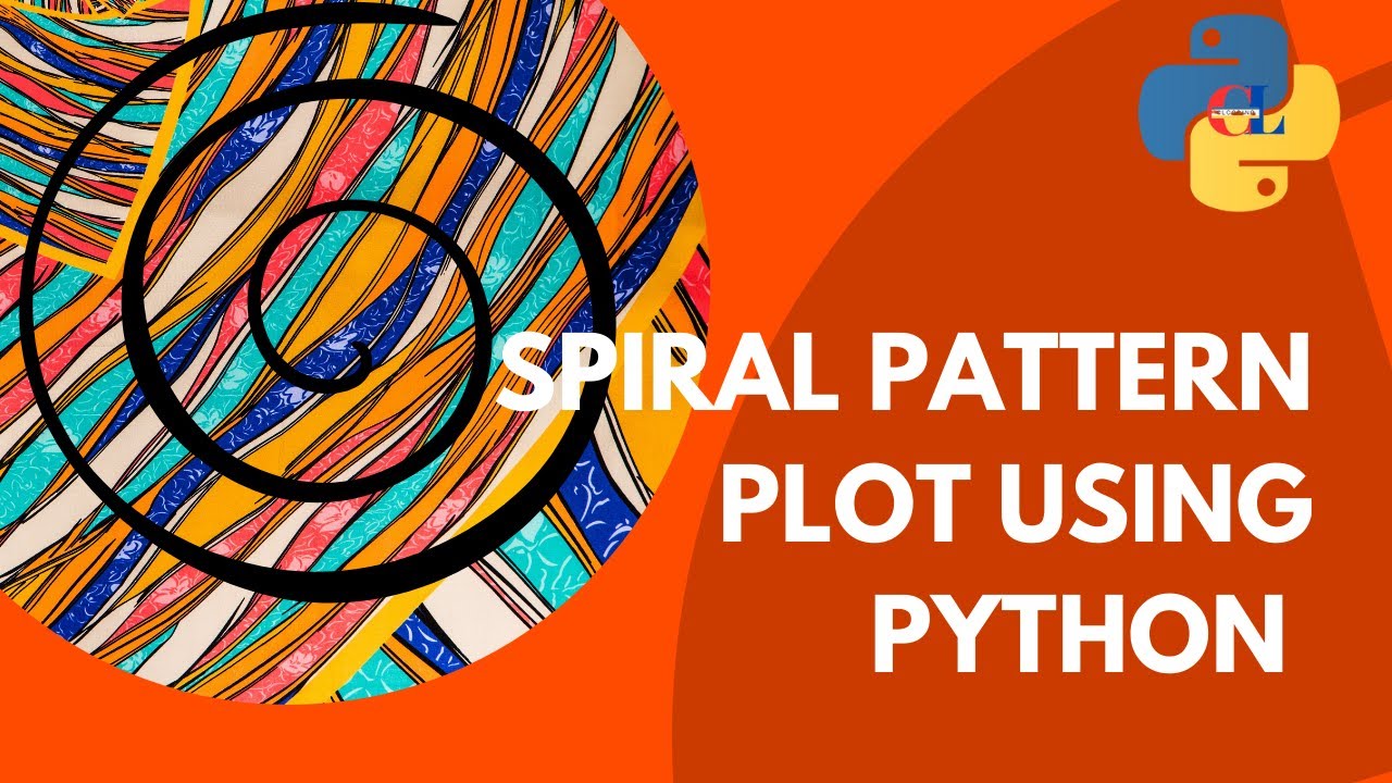 Spiral pattern plot using python