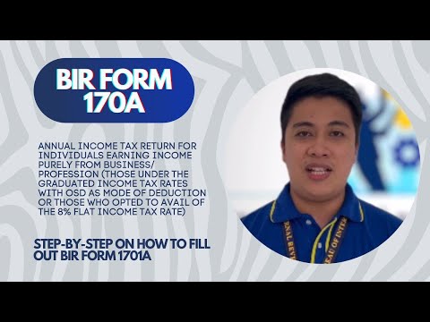 STEP-BY-STEP ON HOW TO FILL OUT BIR FORM 1701A | #taxfiling