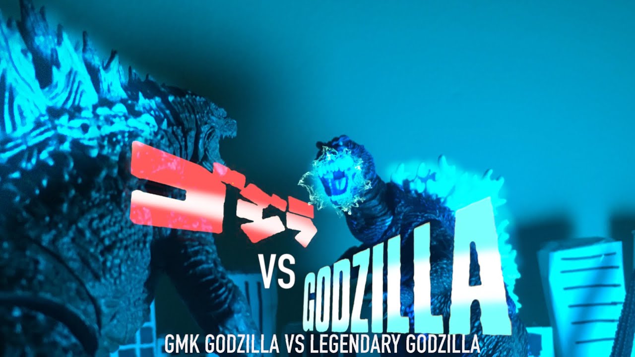 LEGENDARY GODZILLA VS GMK GODZILLA STOP MOTION BATTLE SHORT FILM