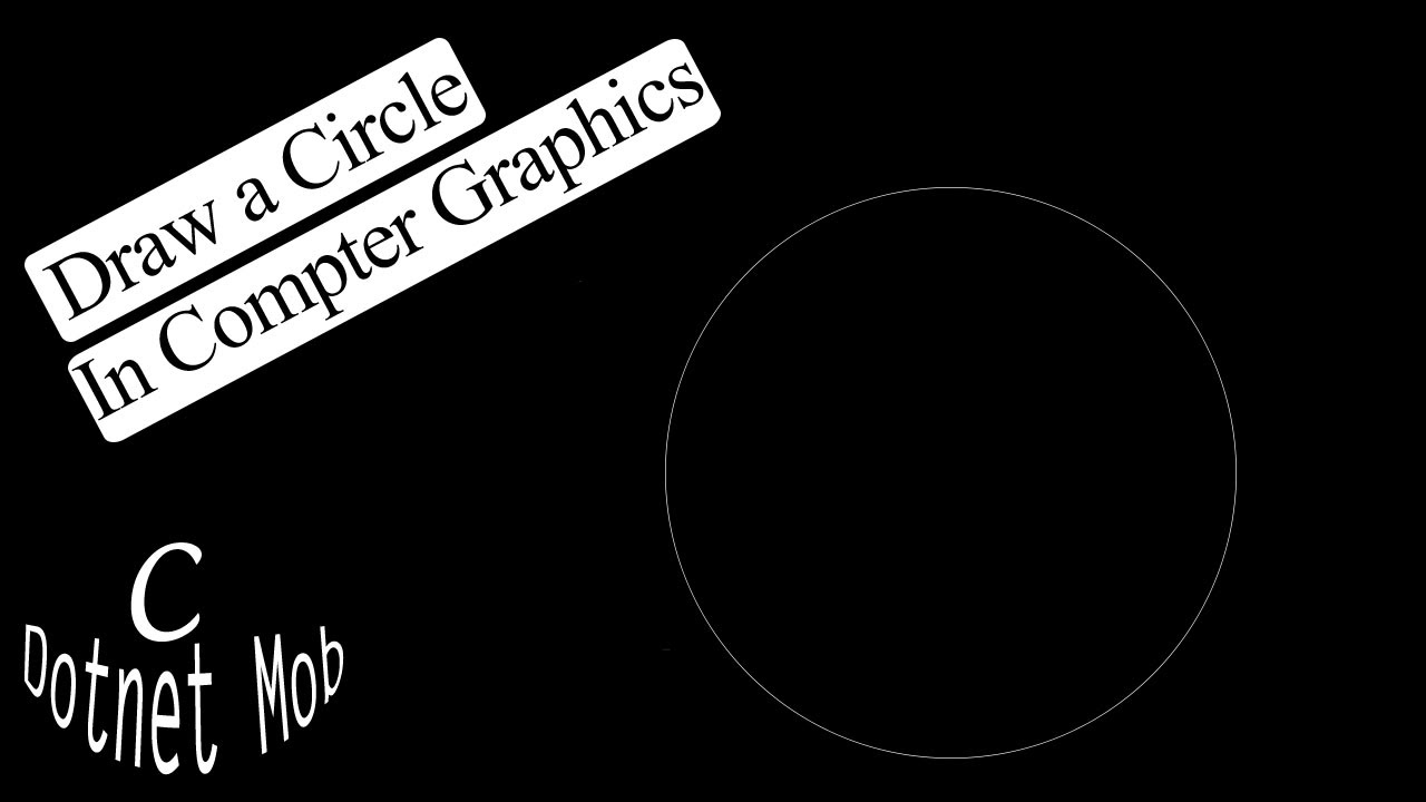 C Graphics Program - Draw Circle Using Bresenham's Algorithm