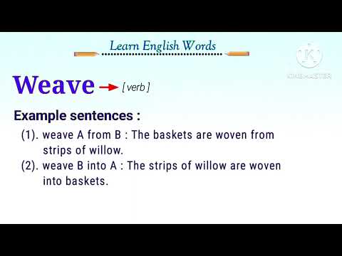 what is weave | weave definition | what does weave mean in english