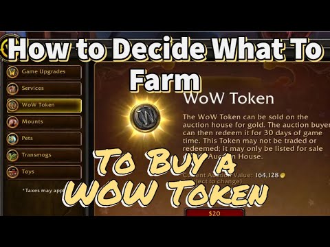 How To Decide What To Farm To Get A Wow Token And Free World Of Warcraft Game Time Each Month