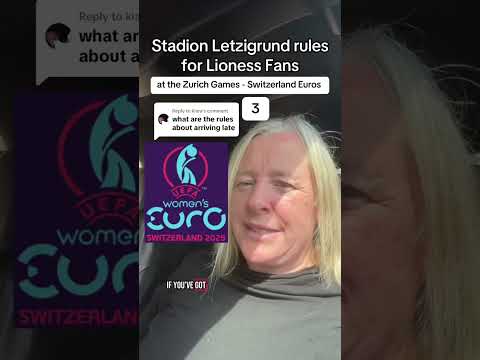 Stadion Letzigrund Zurich rules - Women’s Euros #lionesses #wofo #womensfootball #england #wofo