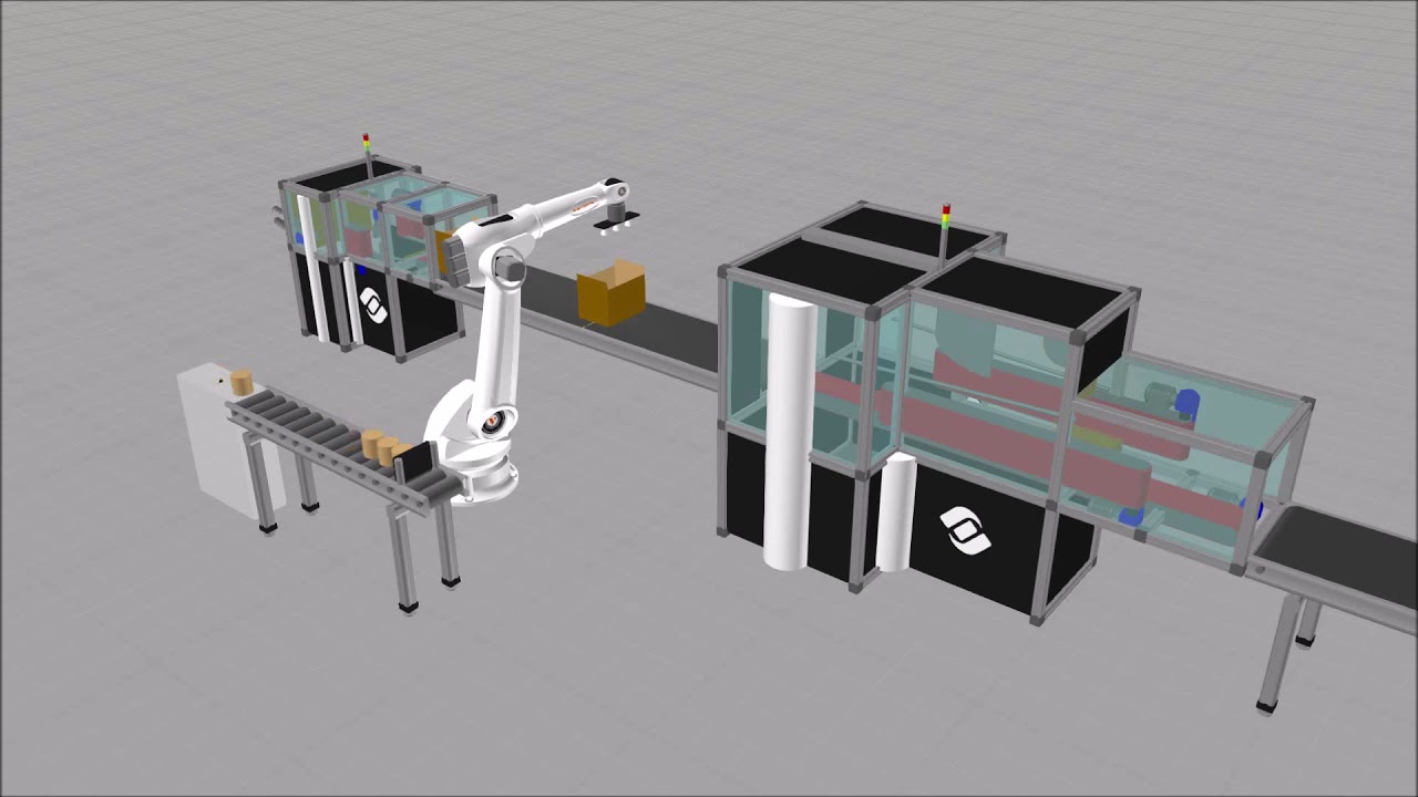 Visual Components: Programming a Robot - Grasp and Releasing Multiple Objects