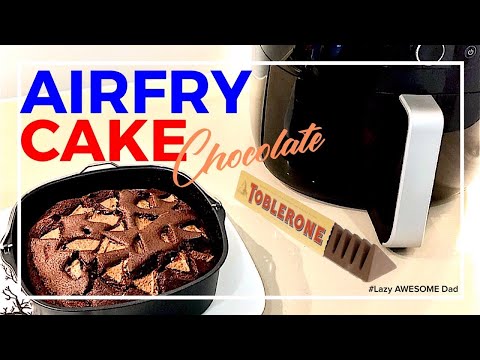 Airfry easy Toblerone Chocolate Cake in Philips AirFryer XXL Avance & master baking kit